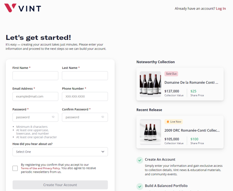 Vint Review 2025: Fine Wine and Rare Spirits Investing