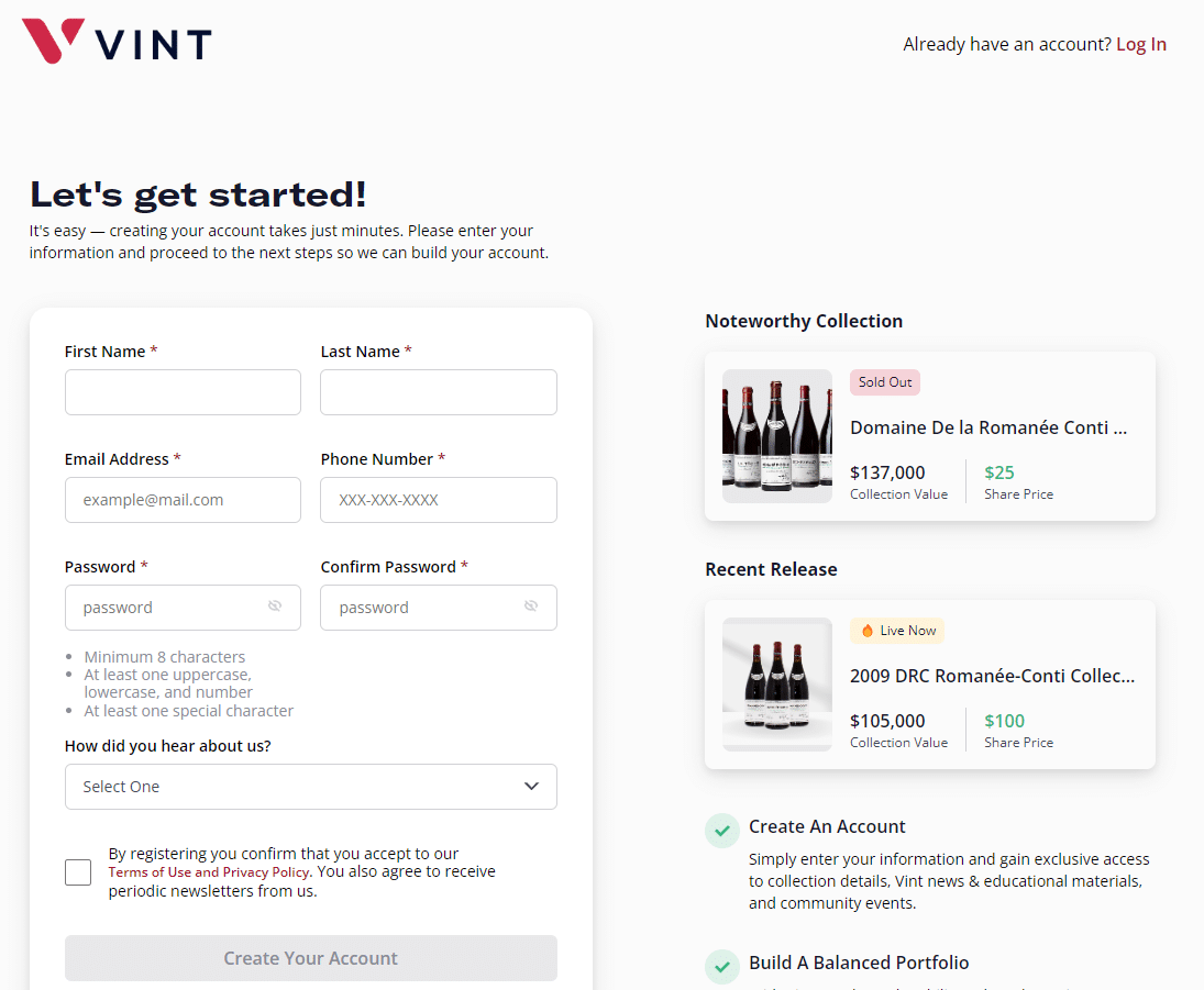 Vint Review 2025: Fine Wine and Rare Spirits Investing